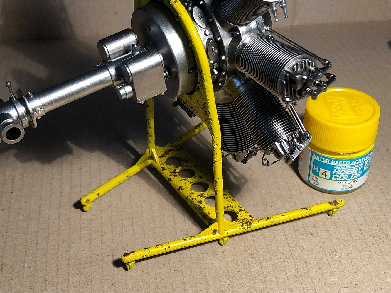 Hasegawa 1/8 Scale Clerget 9B Rotary Engine - WWI & Interwar - KitMaker ...