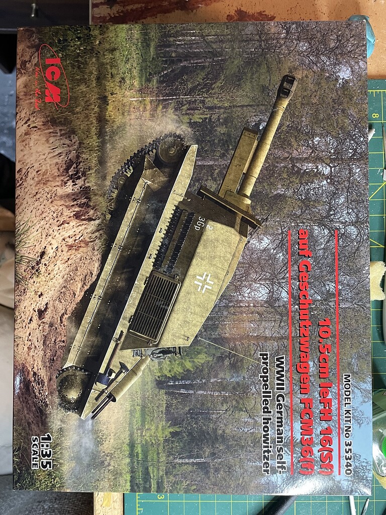 ICM 10.5 cm LeFH 16 auf Gechutzwagen fcm 36(F) - WWII Axis - KitMaker ...