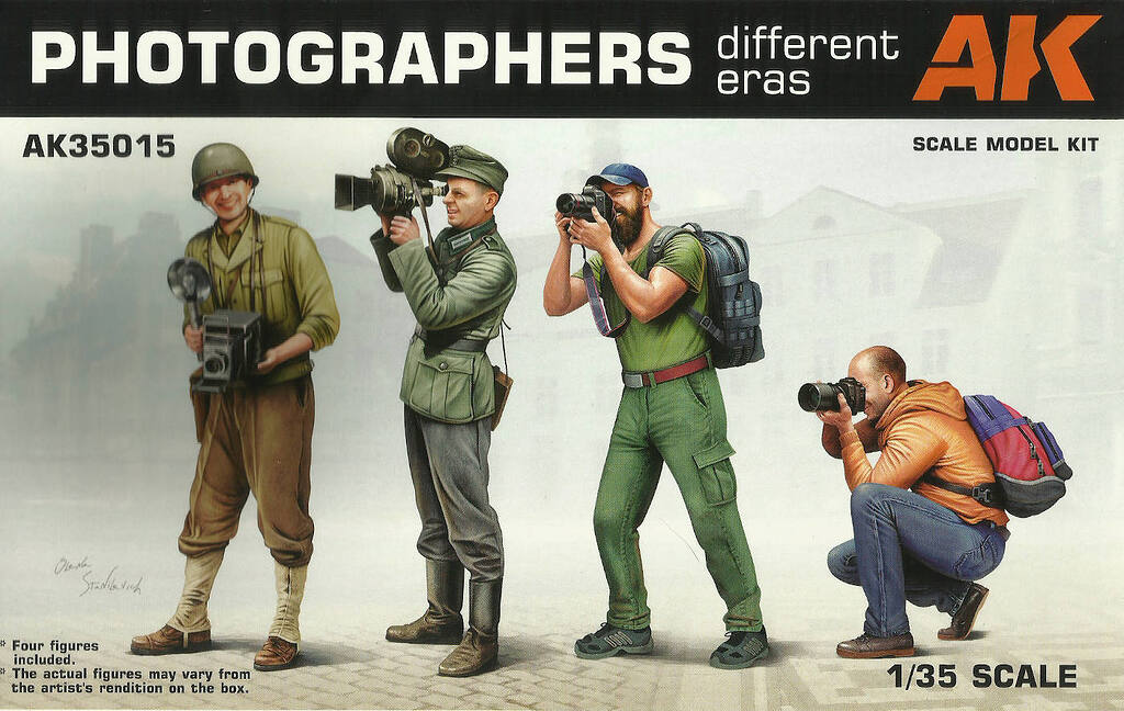 Photographer Figures - from AK Interactive - AFV Figures - KitMaker Network