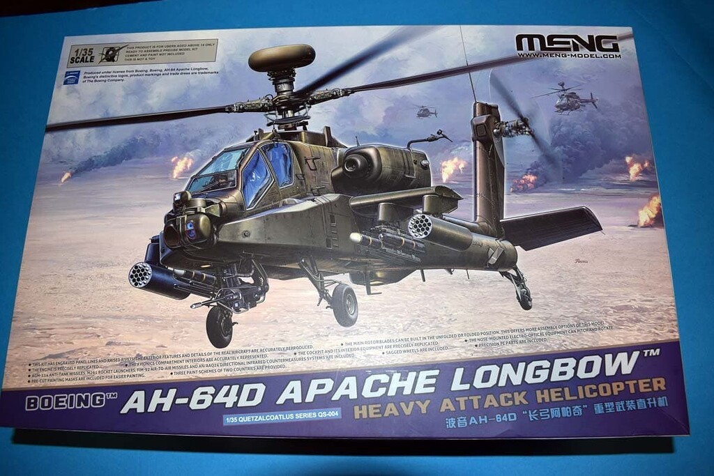 REVIEW: 1/35 Meng AH-64D Apache Longbow - Rotary Wing - KitMaker Network