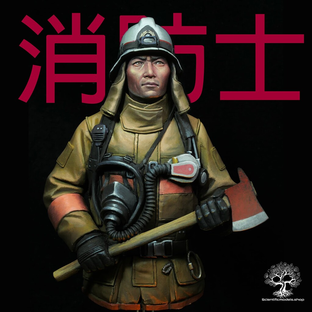Japanese Firefighter (1/10) from Scientificmodels - Historical Figure ...