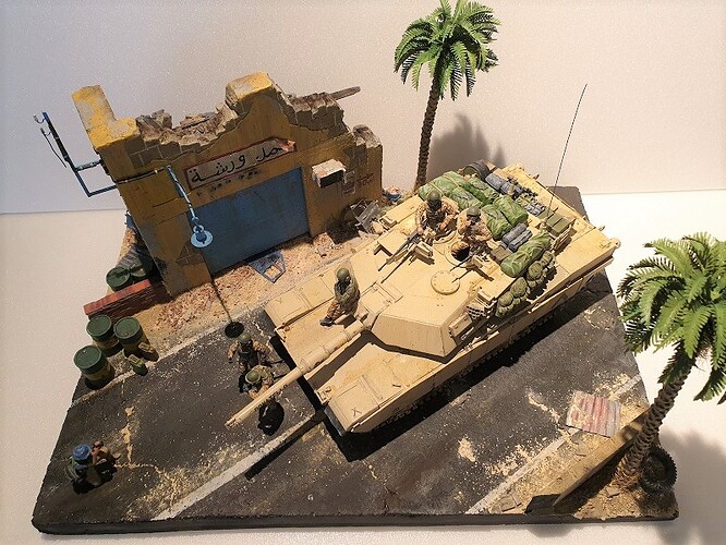 1:35 Diorama: M1 Abrams in Iraq - Dioramas - KitMaker Network