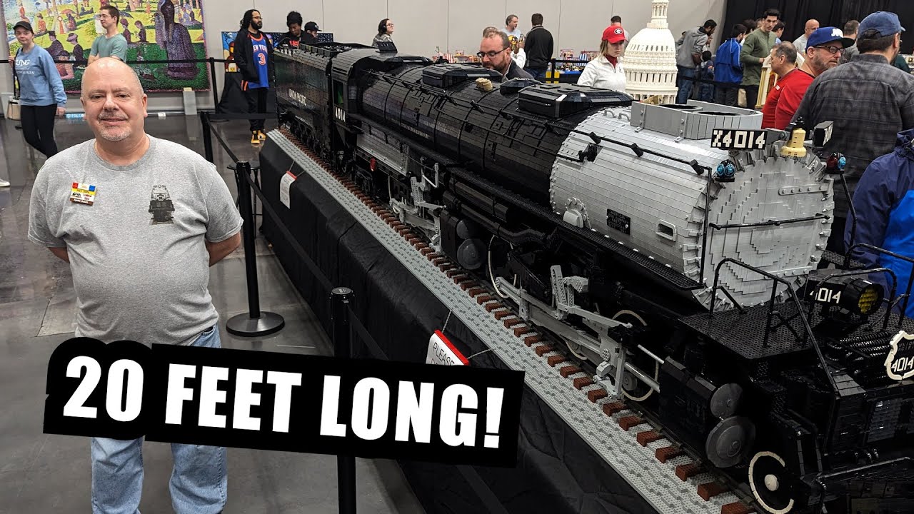 Huge LEGO Big Boy Train Locomotive with 300,000 Pieces! - RailRoad ...