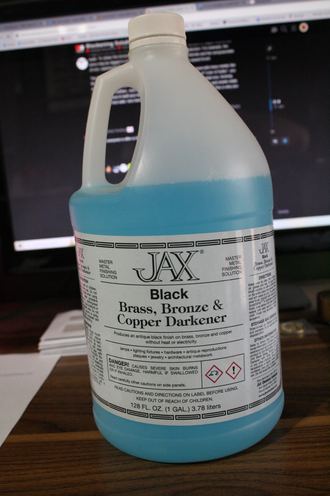 chemical blacking solution